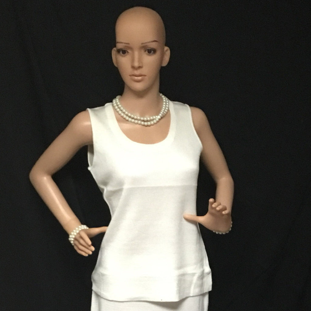 White Knit Tank – Kendalls Greek