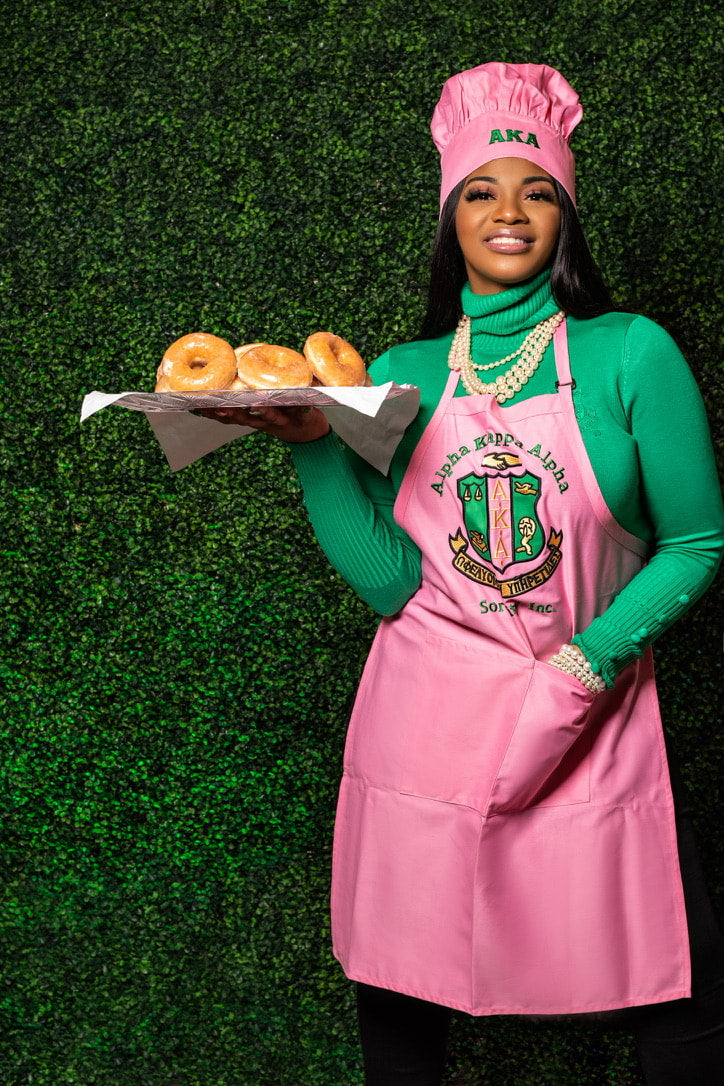 AKA PINK APRON & HAT – Kendalls Greek